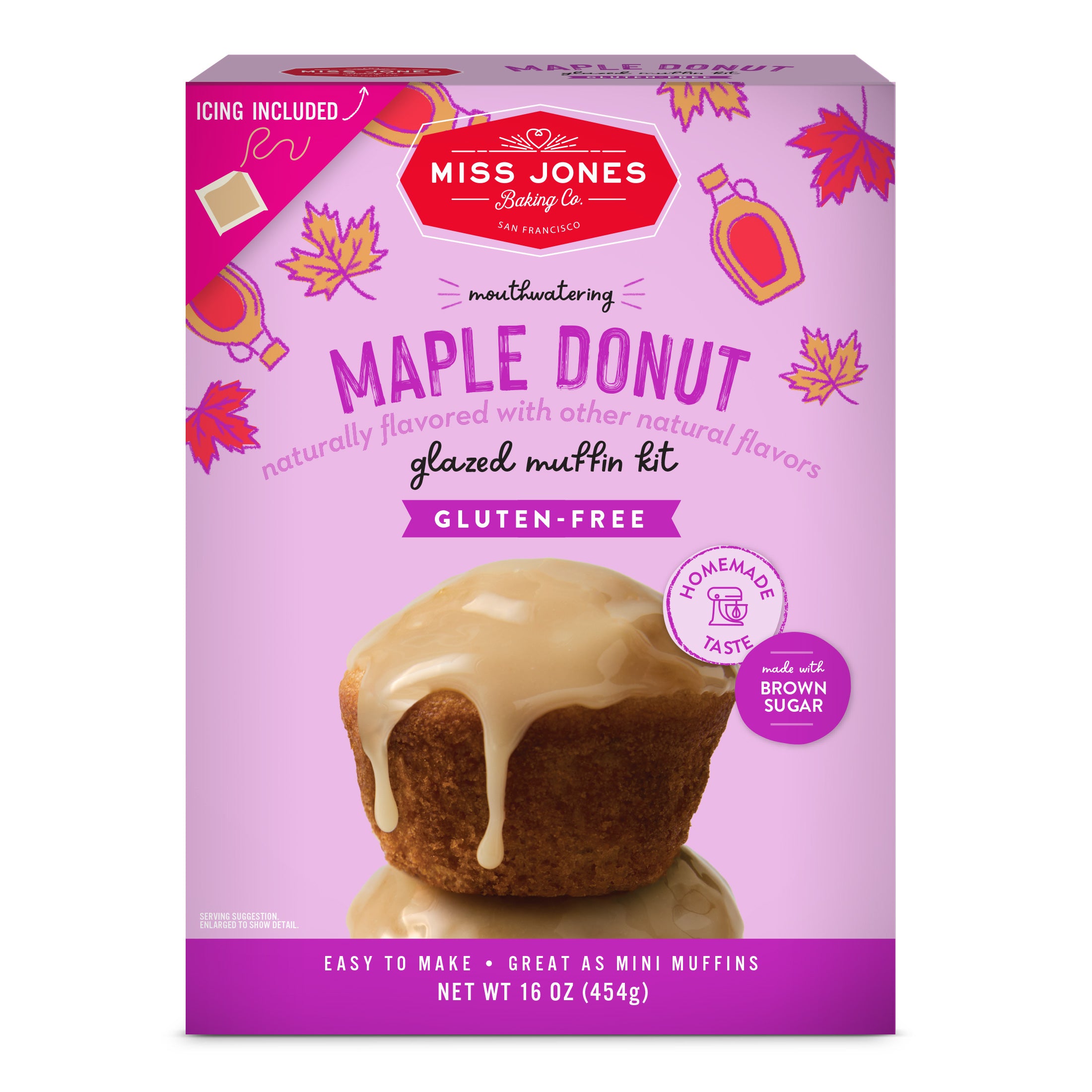 Gluten Free Maple Donut Glazed Muffin Kit – Miss Jones Baking Co